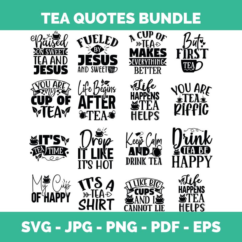 Tea Quote - Etsy