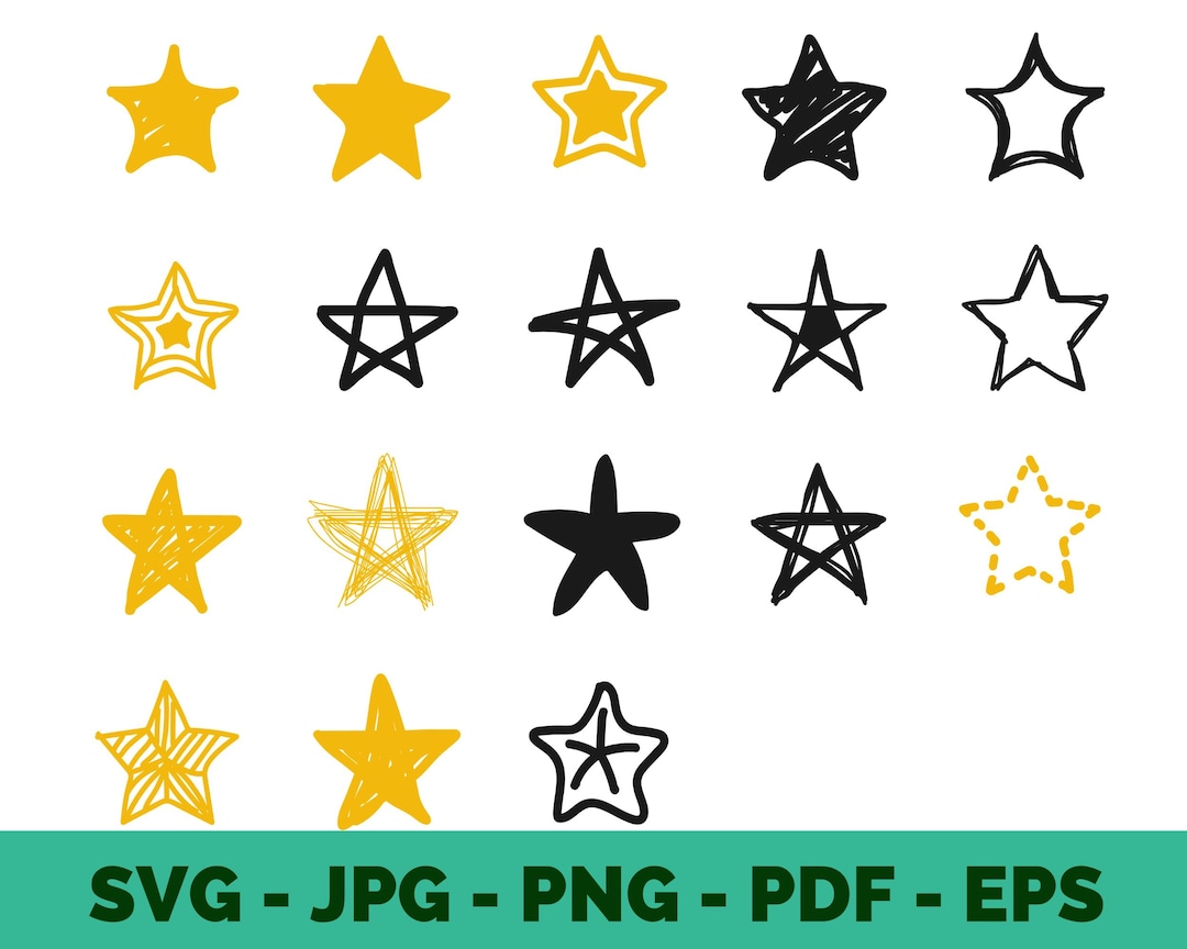 Star Svg Bundle | Sparkling Stars SVG PNG EPS | Star Cut Files ...