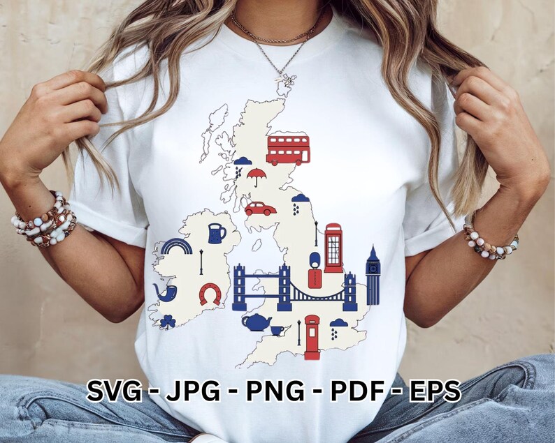 UK Map SVG: British Isles Vector Cut File (digital Download) - Etsy