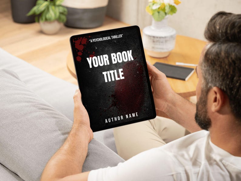 True Crime Premade Book Cover Canva Template Exclusive| Minimal ...