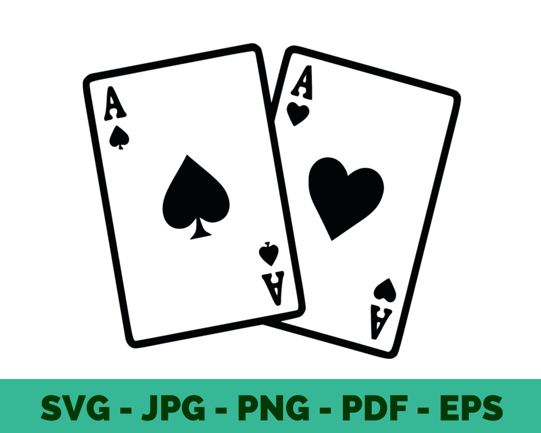Playing Cards Svg / Aces Svg / Poker Cards Svg / Poker Clipart / Cards ...