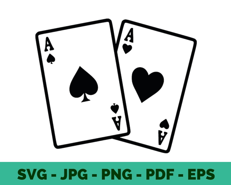 Playing Cards Svg / Aces Svg / Poker Cards Svg / Poker Clipart / Cards ...