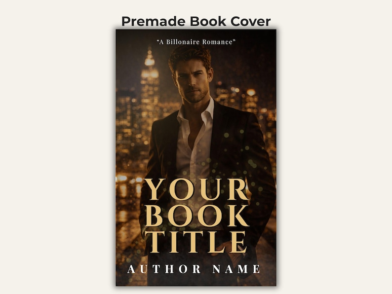 Capa de livro de romance bilionário pronta para Canva | Capa para CEO ...
