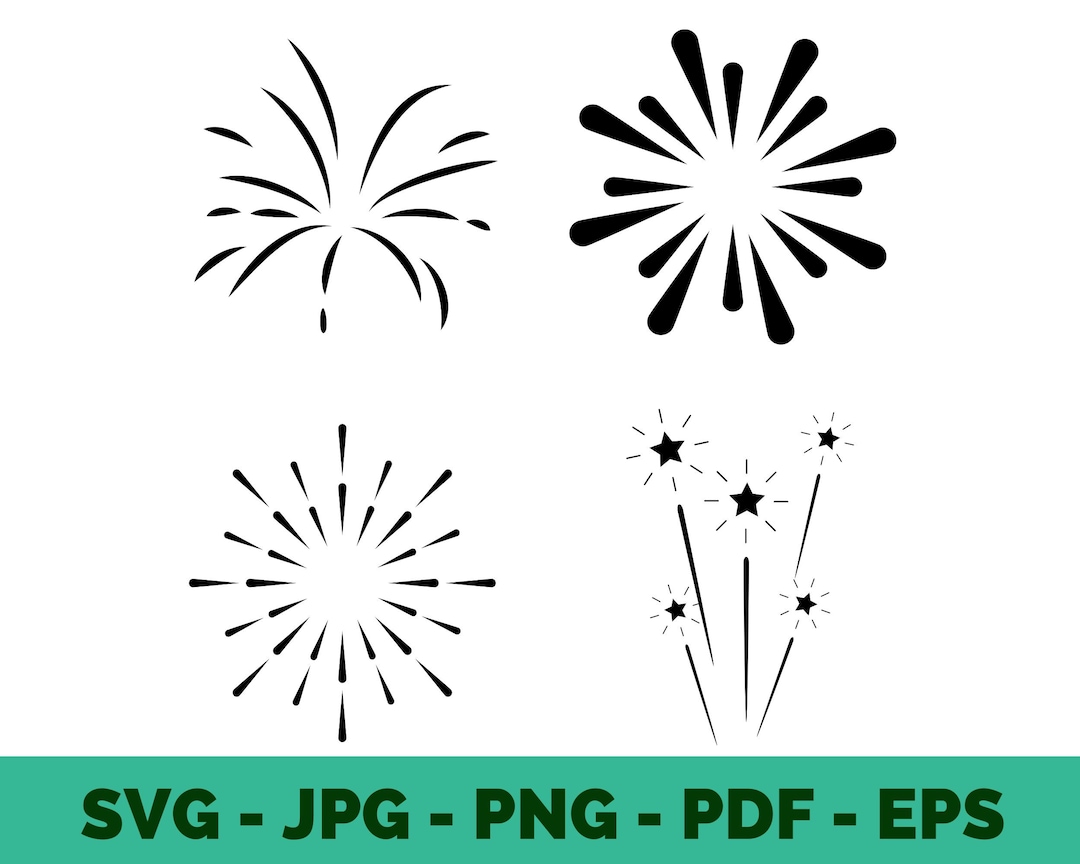 Firework SVG Firework Embroidery Design Firework Clipart Firework ...