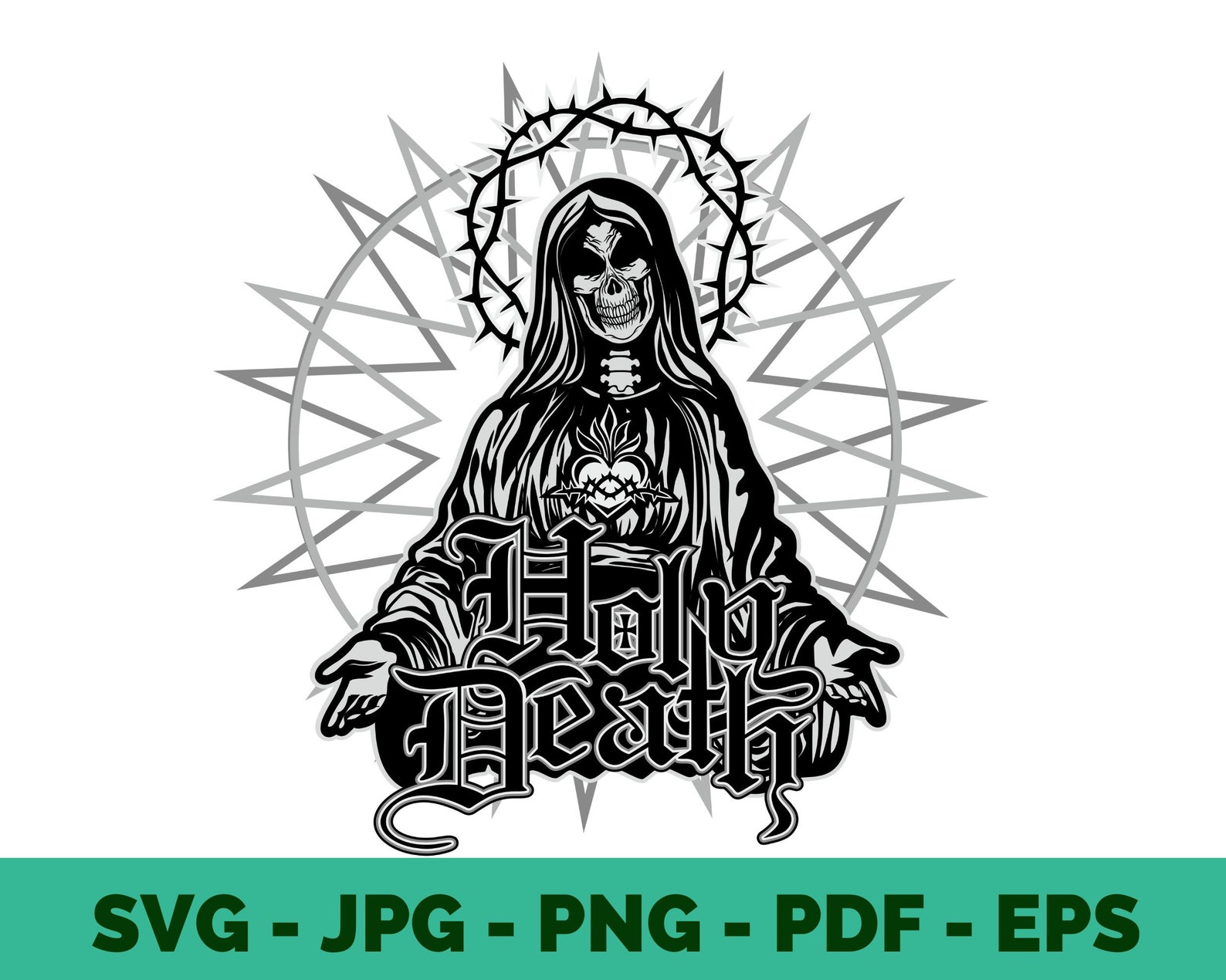 Santa Muerte / Clipart / Holy Death / Santisima Muerte / PNG / Niña ...