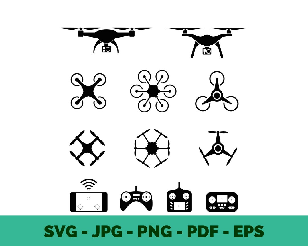 Drone Svg Drone Icon Svg Bundle Camera Svg Remote Control Icon Svg ...