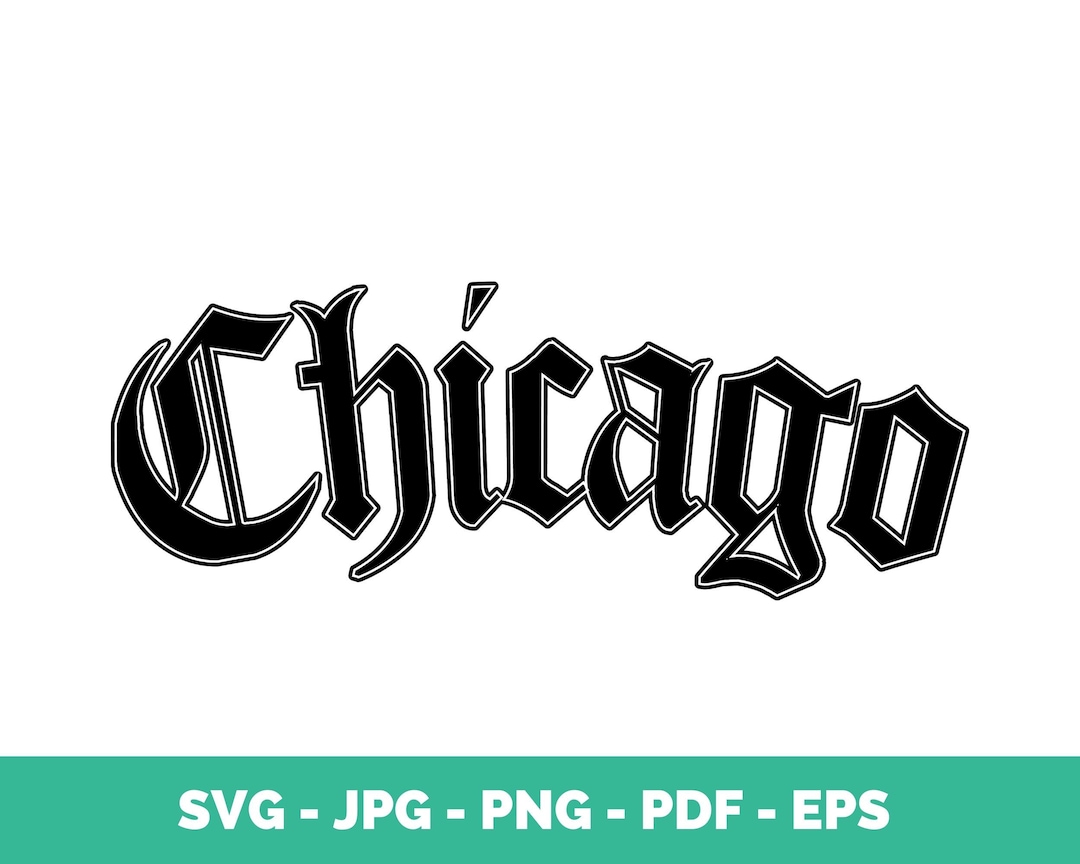 Chicago SVG | Chicano Thug Style Lettering | Urban City PNG Clipart ...