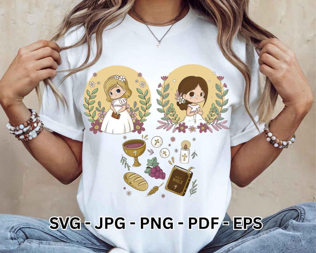 Primera Comunión Clipart Bundle for Cricut | Catholic Religious SVG ...