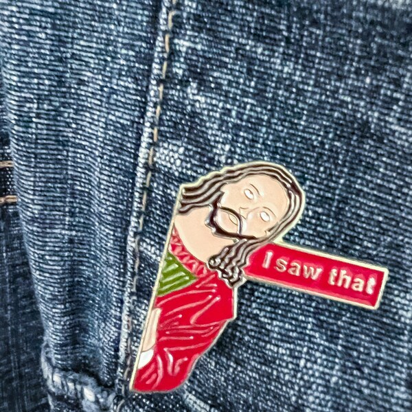 I Saw That Jesus Pin - Etsy