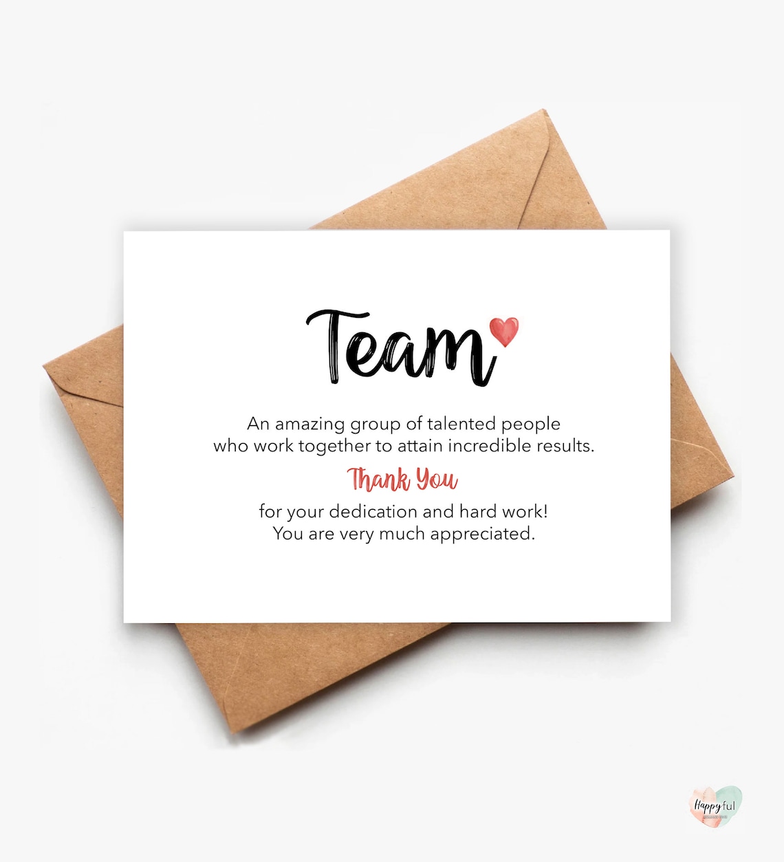 Team Work Card, Thank You, Appreciation, Teamwork, Printable Card - Etsy
