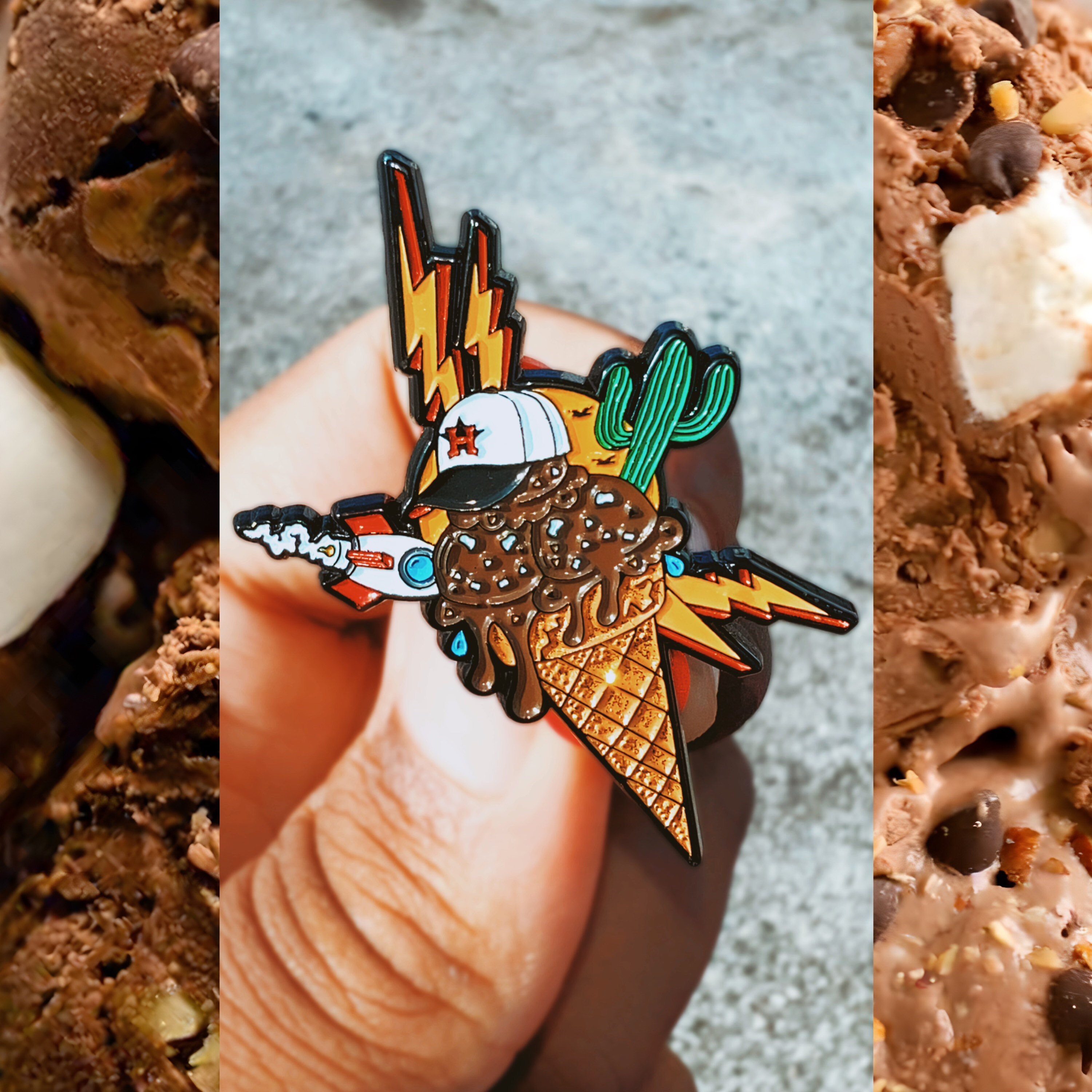 Cap-a-holics rocky Road RODEO Gucci Cone Houston Astros Hat Pins - Etsy