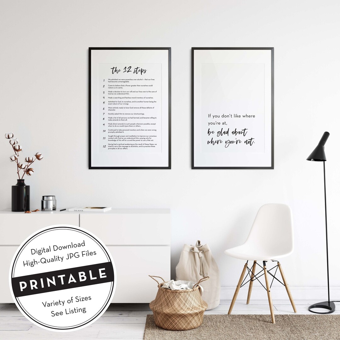 AA Quotes, Al-anon Printables, Be Glad About Where You're Not, Sobriety ...