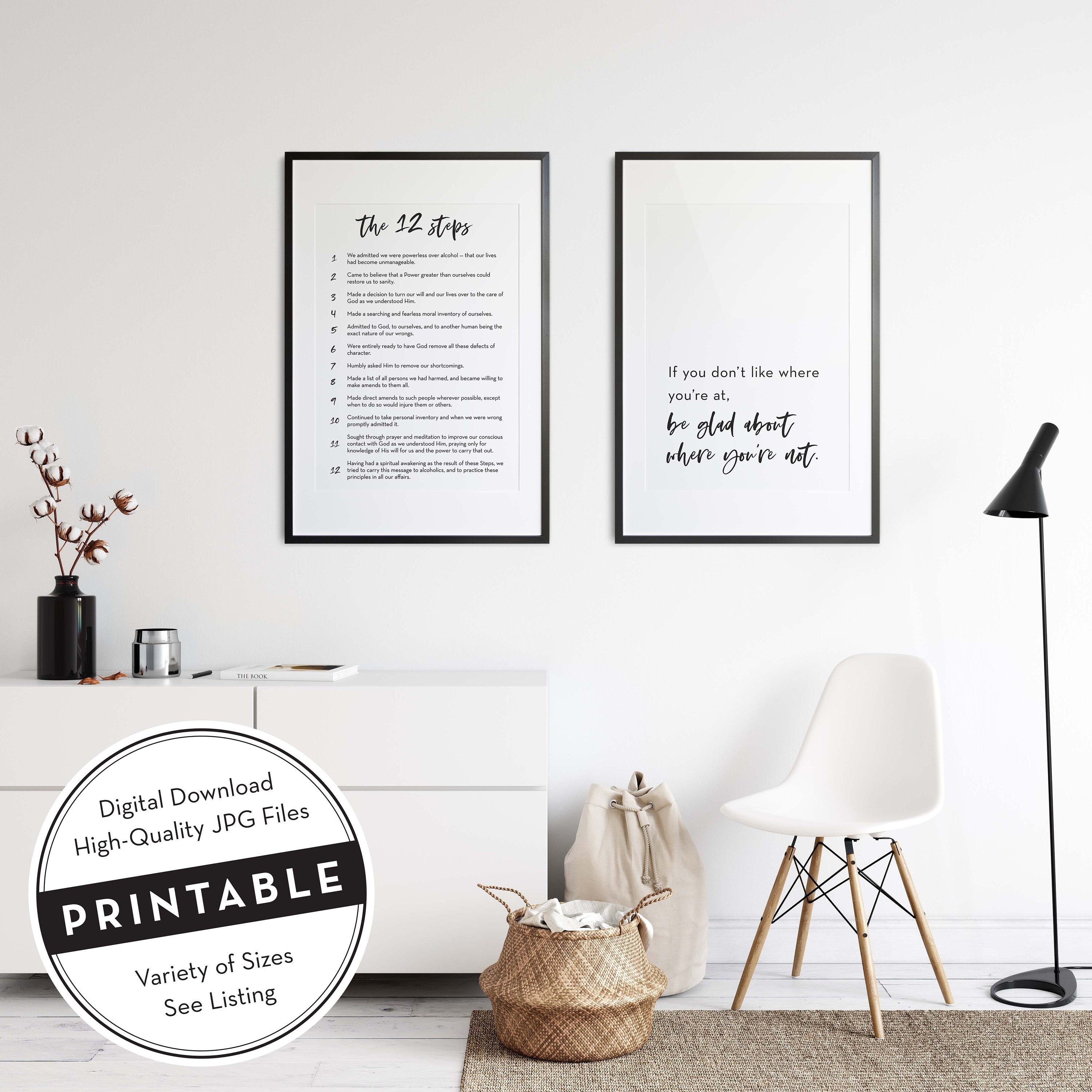 AA Quotes, Al-anon Printables, Be Glad About Where You're Not, Sobriety ...