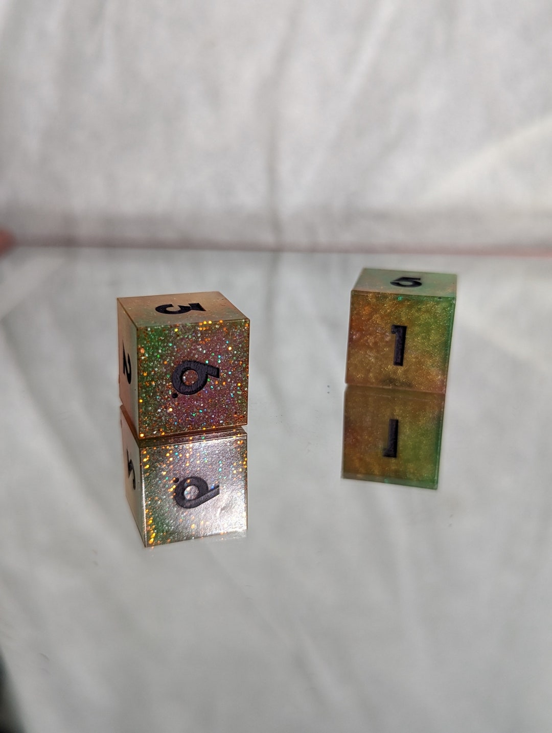 Crayola Sparkle Pair of Resin D6 Dice - Etsy