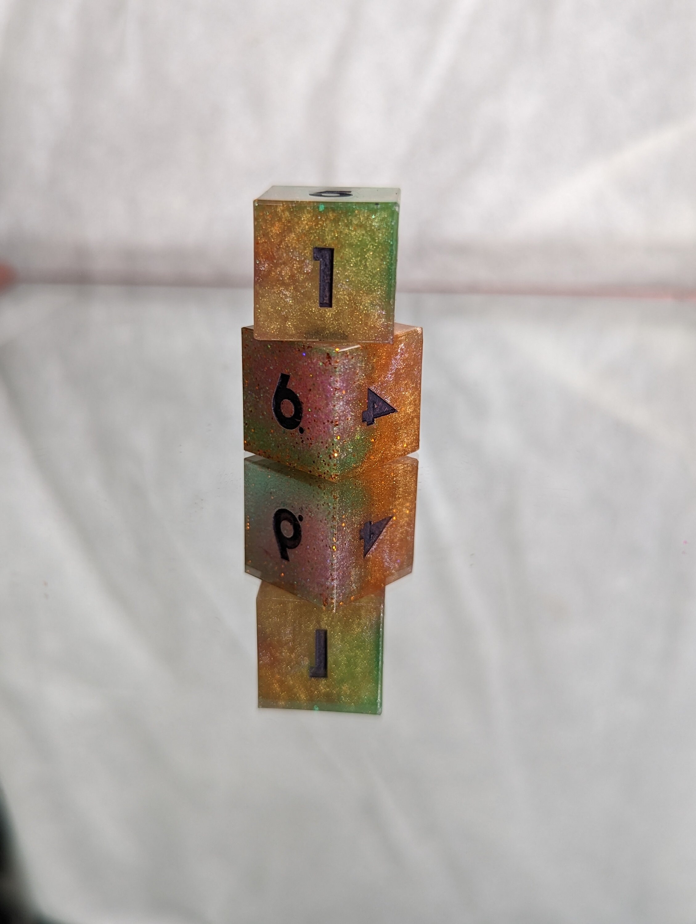 Crayola Sparkle Pair of Resin D6 Dice - Etsy