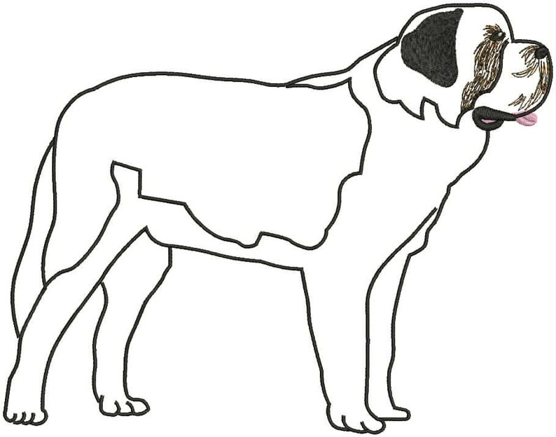 Rottweiler Dog Embroidery Design Watchdog Live Image - Etsy