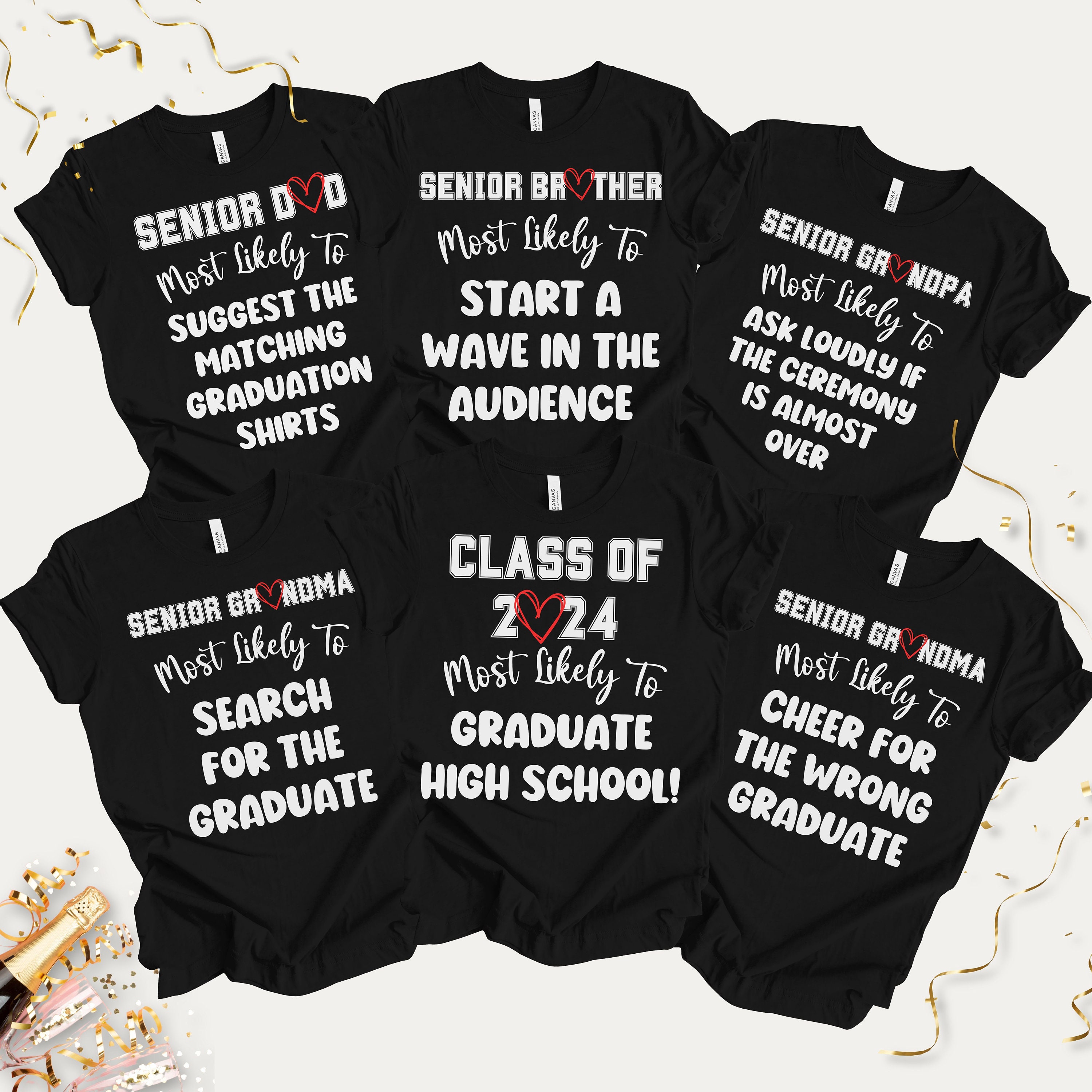 Most Likely to Graduation Shirts, Family Graduation Shirt, Custom ...