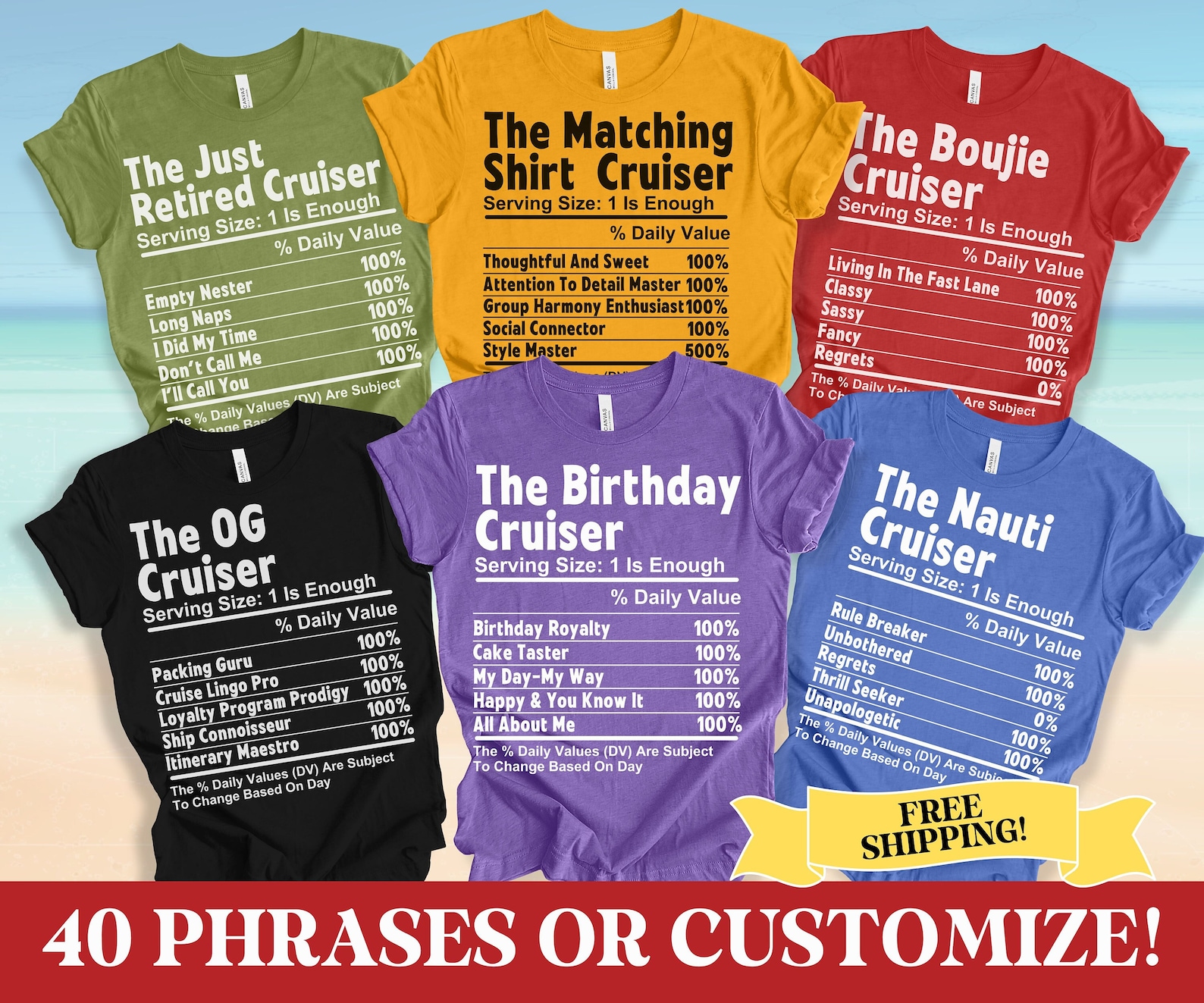50th Birthday Cruise Shirts, Birthday Cruise Shirt, 50th Birthday ...