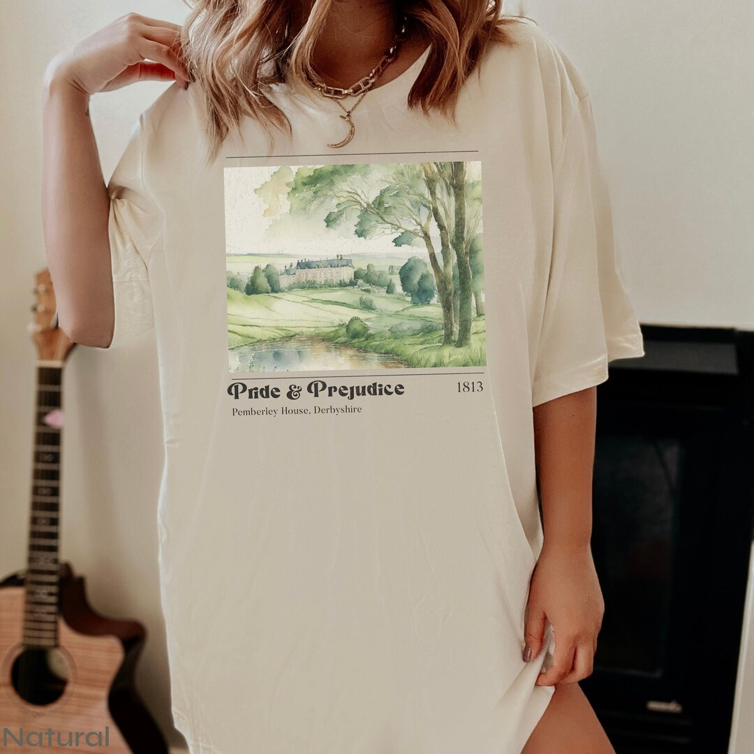 Pride and Prejudice Shirt, Jane Austen Merch, Jane Austen Gift ...