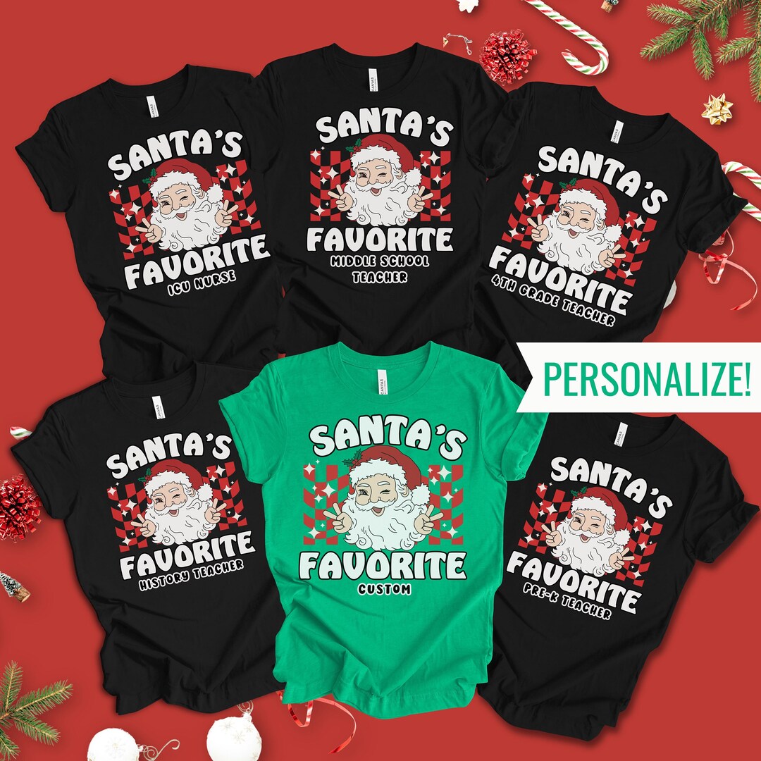 Teacher Group Shirts for Christmas, Custom Teacher Shirts, Teacher ...