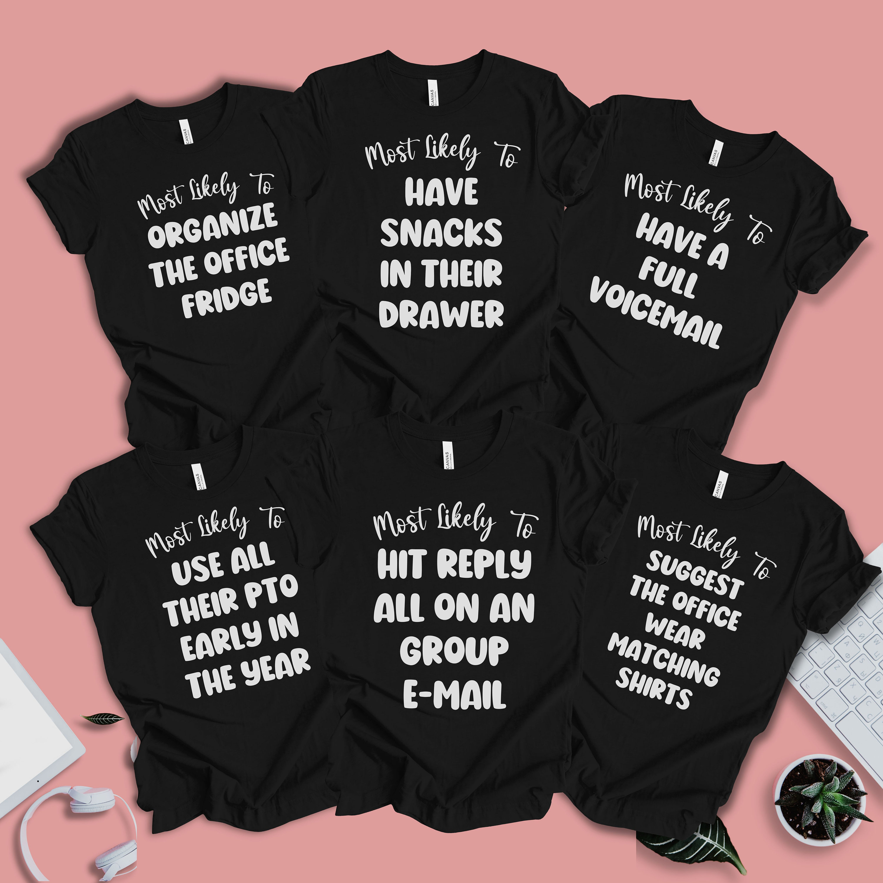 Most Likely to Co-worker Gift, Group Costume T-shirts Appreciation Gift ...