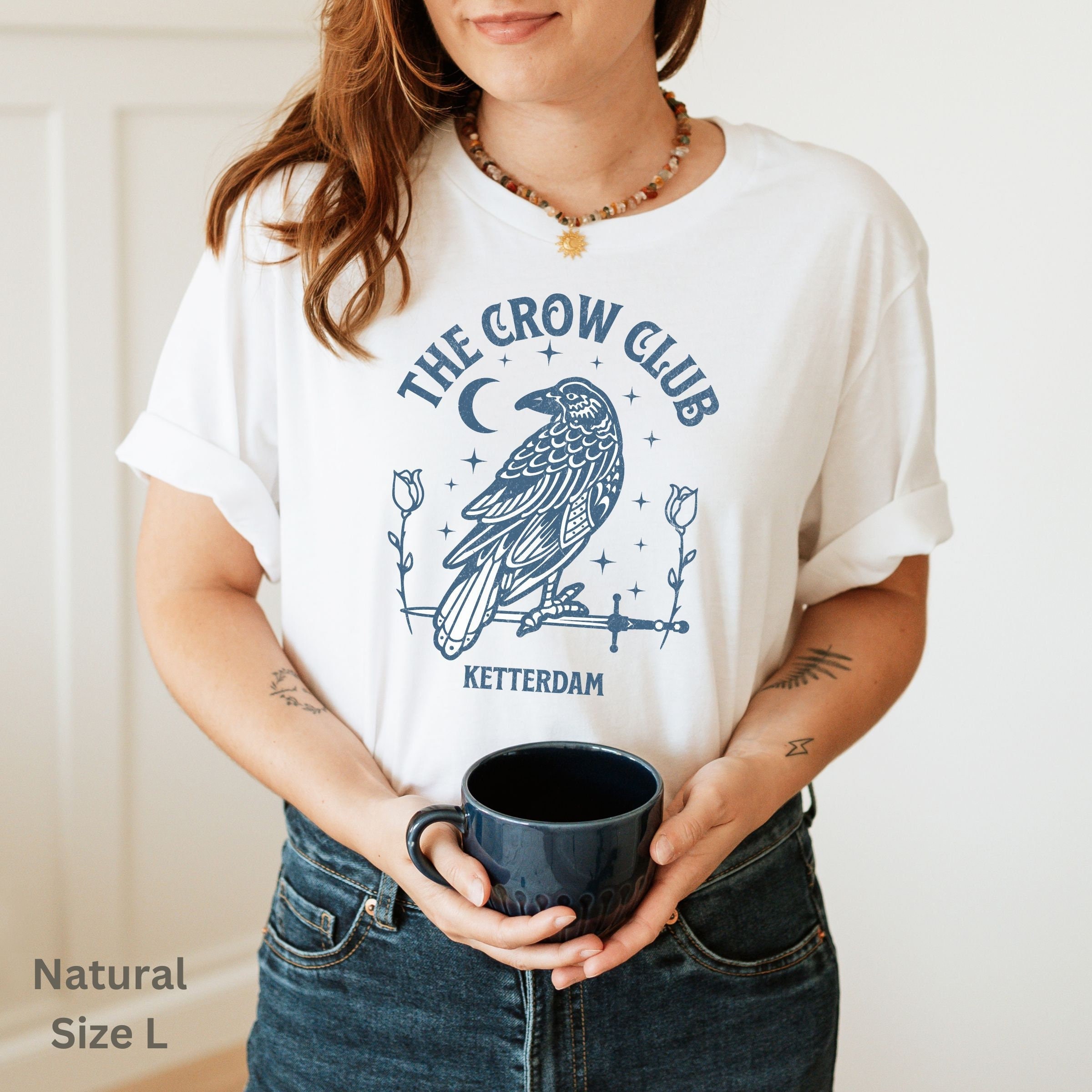 Six of Crows Shirt, No Mourners Merch, Ketterdam Crow Club, Kaz Brekker ...