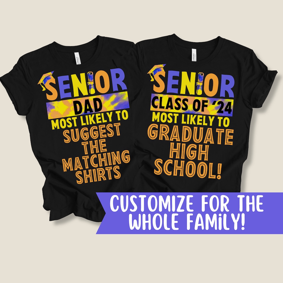 Custom Family Graduation Shirts, Senior 2024 Family Matching T Shirt ...