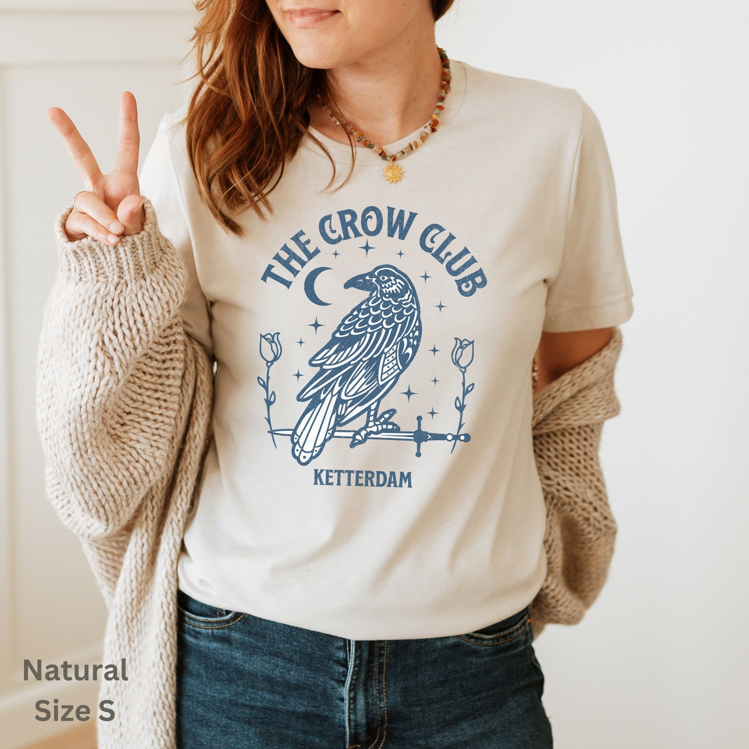 Six of Crows Shirt, No Mourners Merch, Ketterdam Crow Club, Kaz Brekker ...