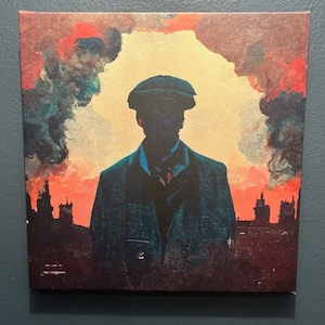 Peaky Blinders Themed Canvas Print - Etsy