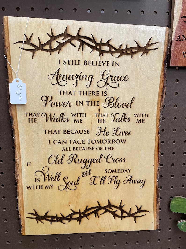 Amazing Grace Sign - Etsy