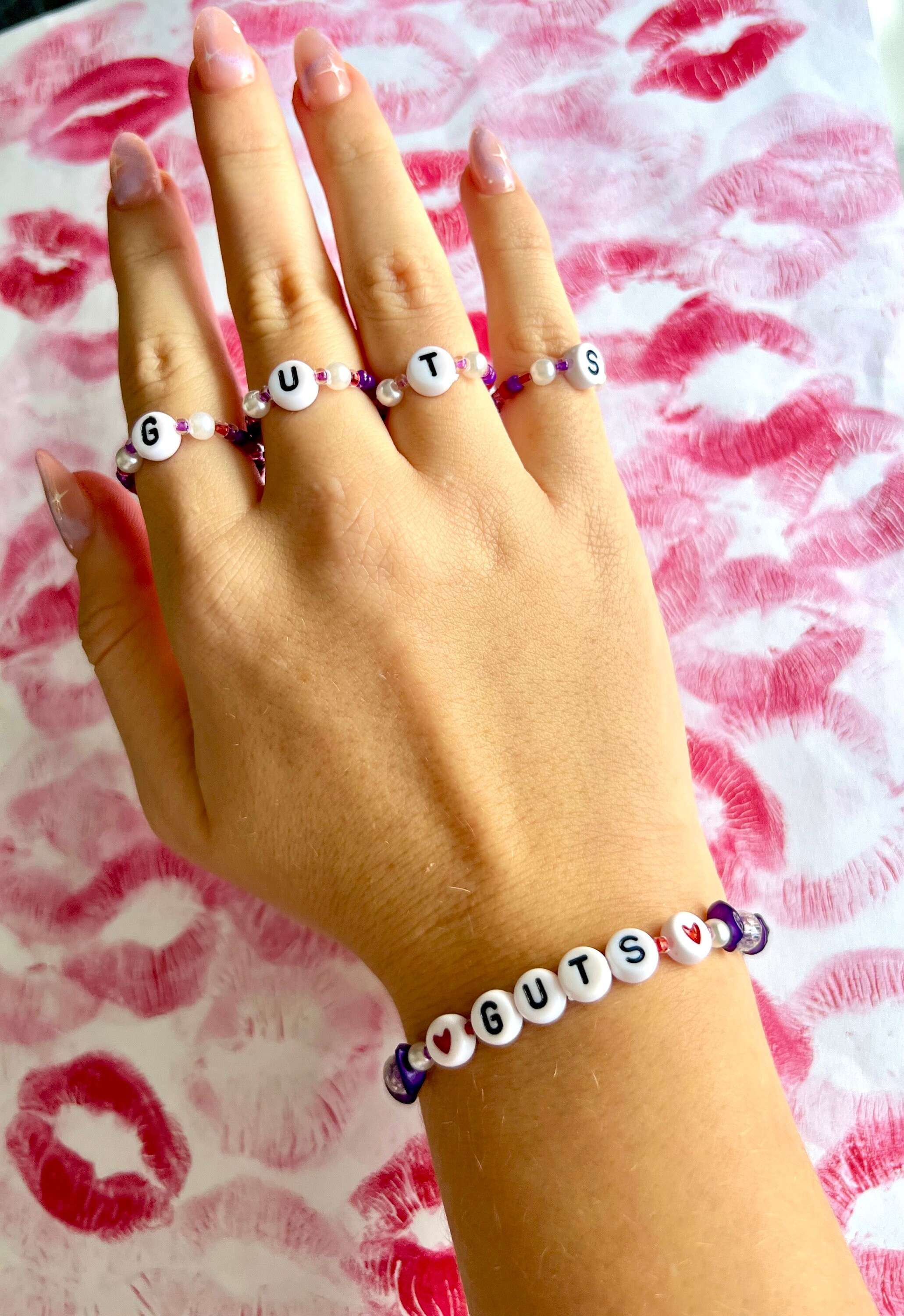 GUTS Bracelet and Rings Set - Etsy UK