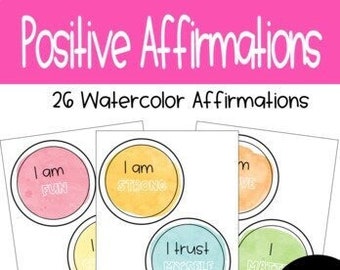 Affirmation Station Watercolor - Etsy
