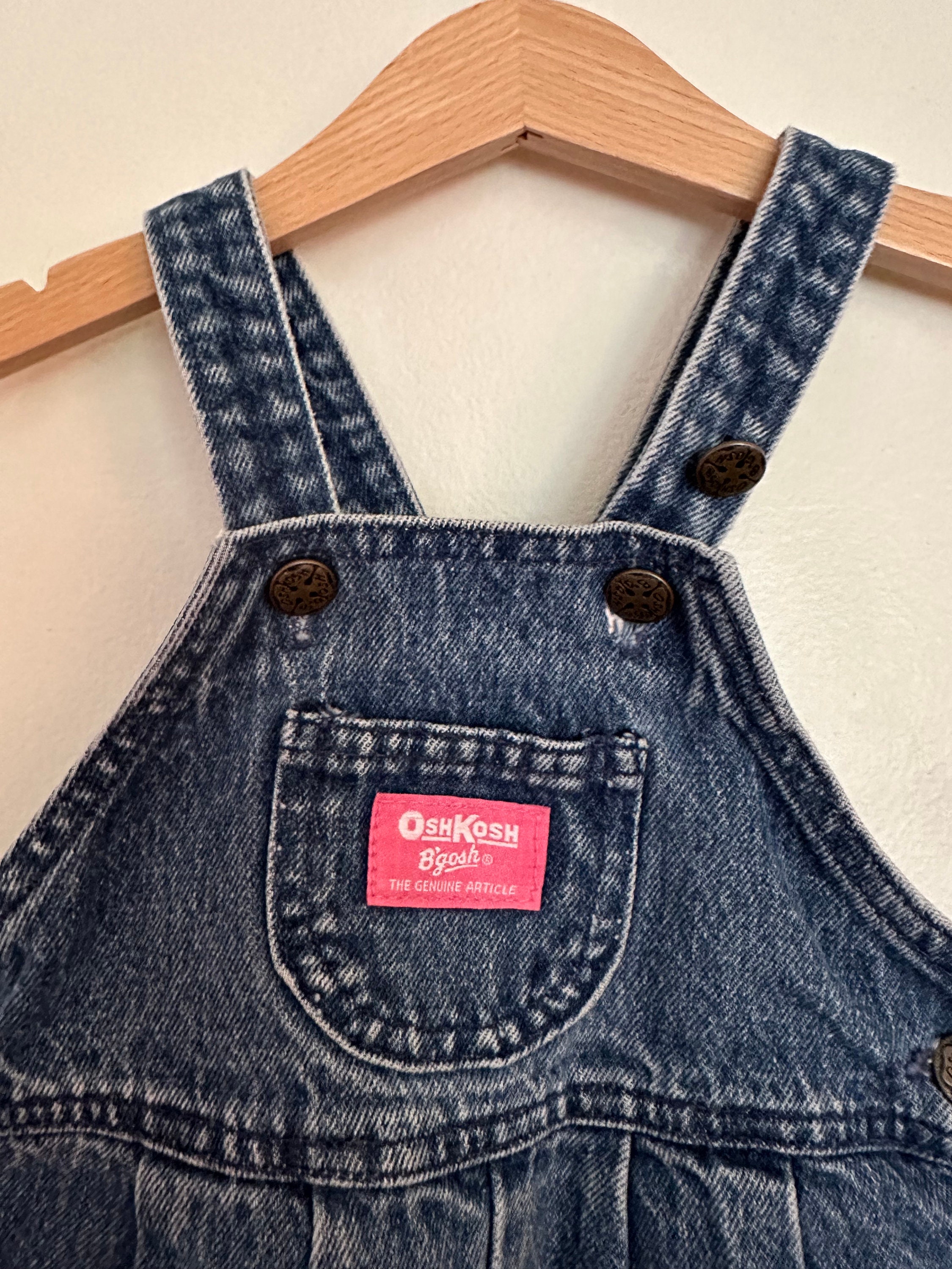 Vintage Oshkosh Overalls Bubble - Girls - Made in USA 2T - Etsy