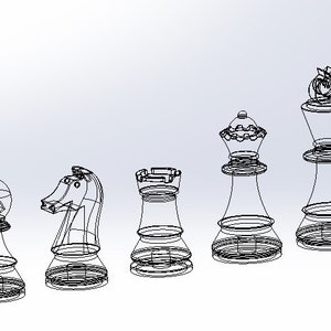 Chess Set STL Files for 3D Printers - Etsy