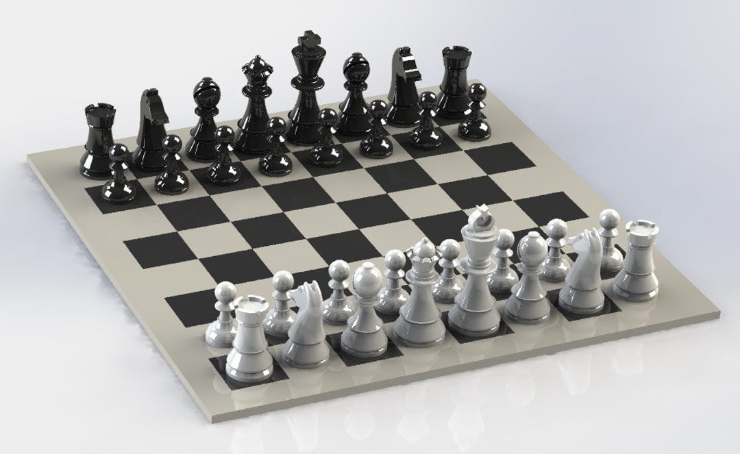 Chess Set STL Files for 3D Printers - Etsy