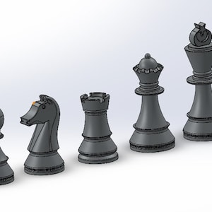Chess Set STL Files for 3D Printers - Etsy