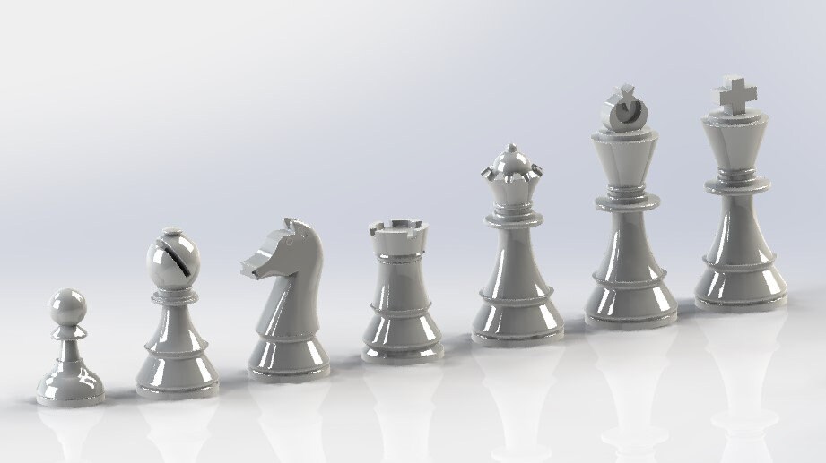 Chess Set STL Files for 3D Printers - Etsy