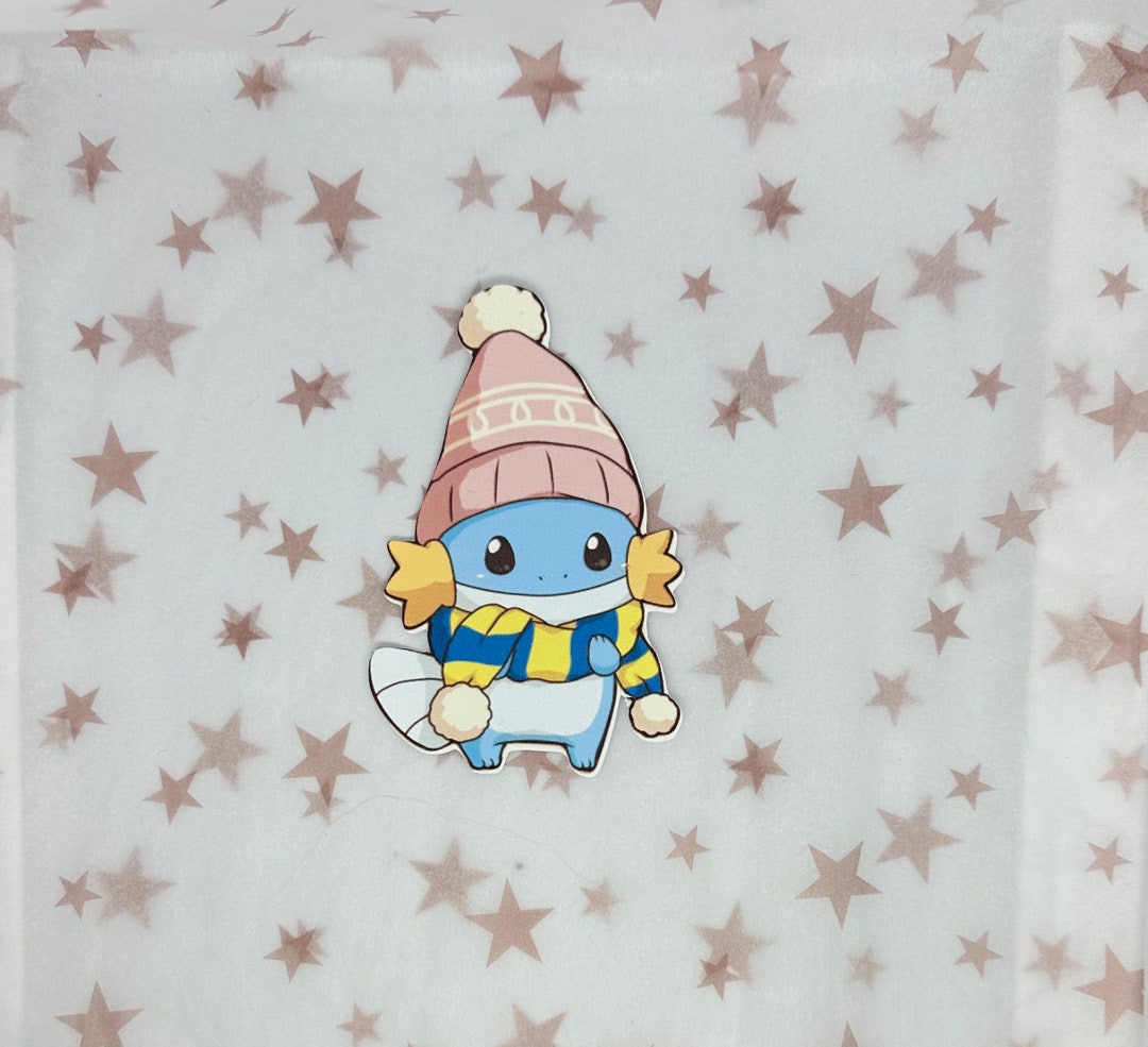 Matte Christmas Mudkip Sticker - Etsy