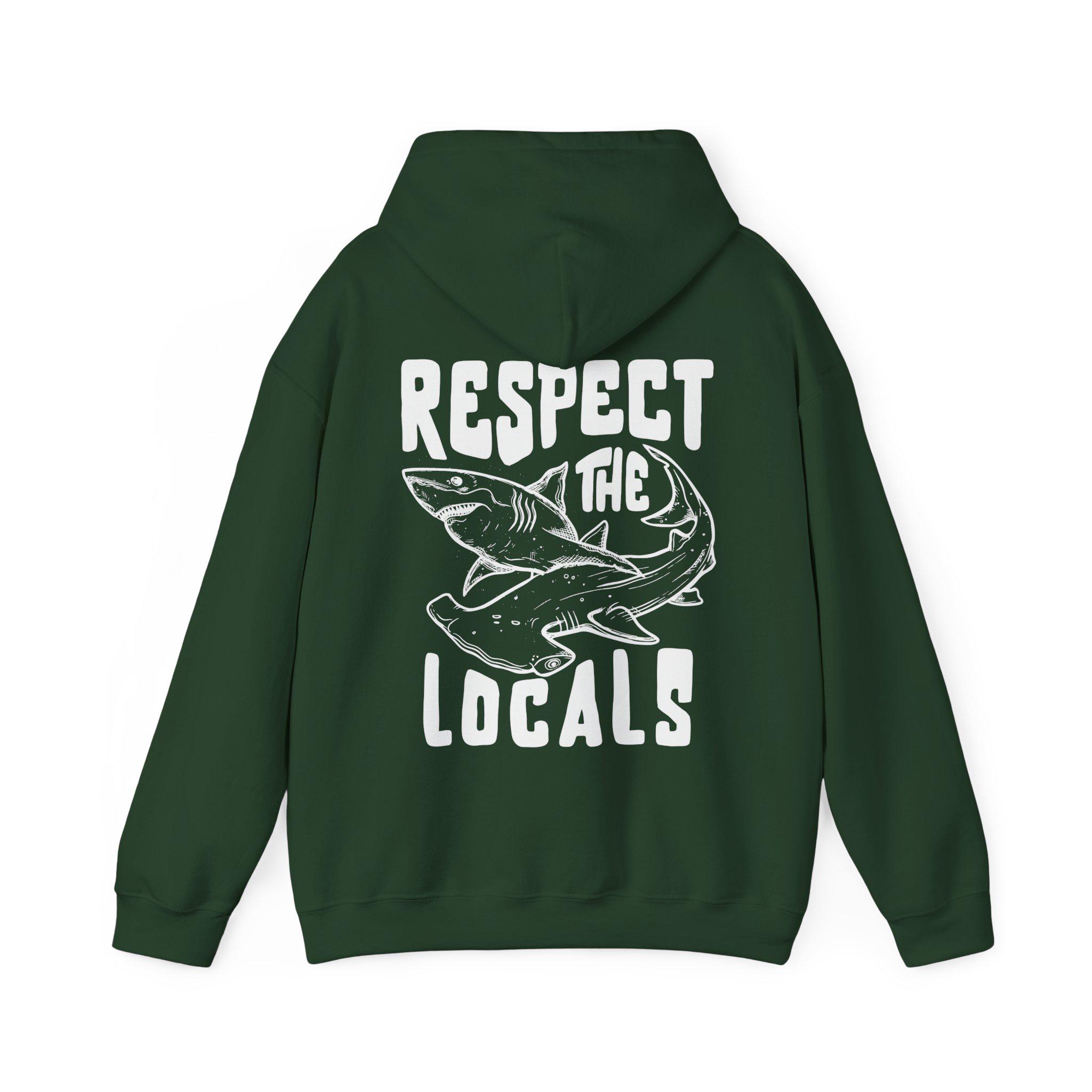 Respect the Locals | Great White Shark Sweatshirt | Save the Local ...