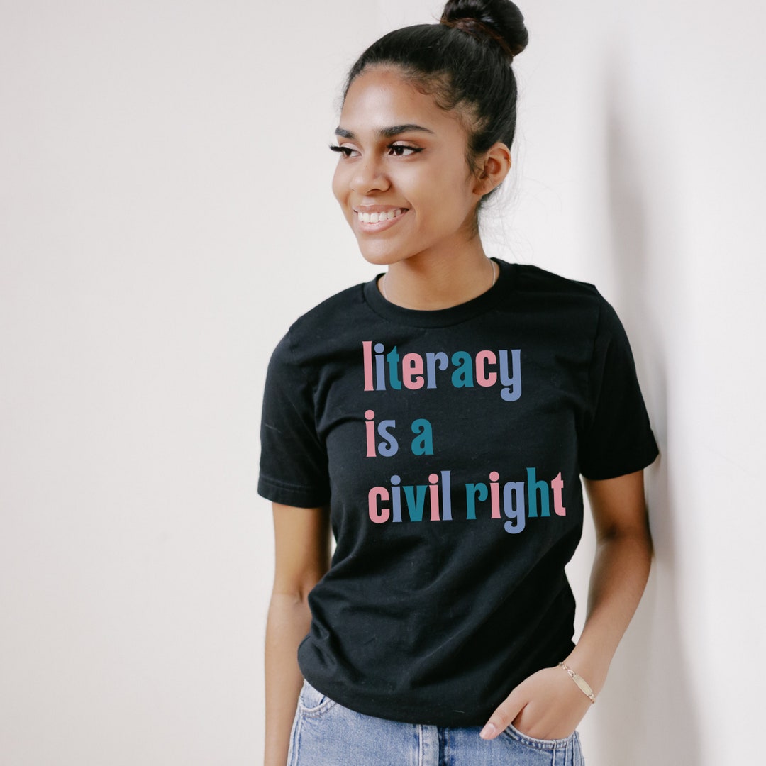 Literacy is a Civil Right Short Sleeve Tee - Etsy