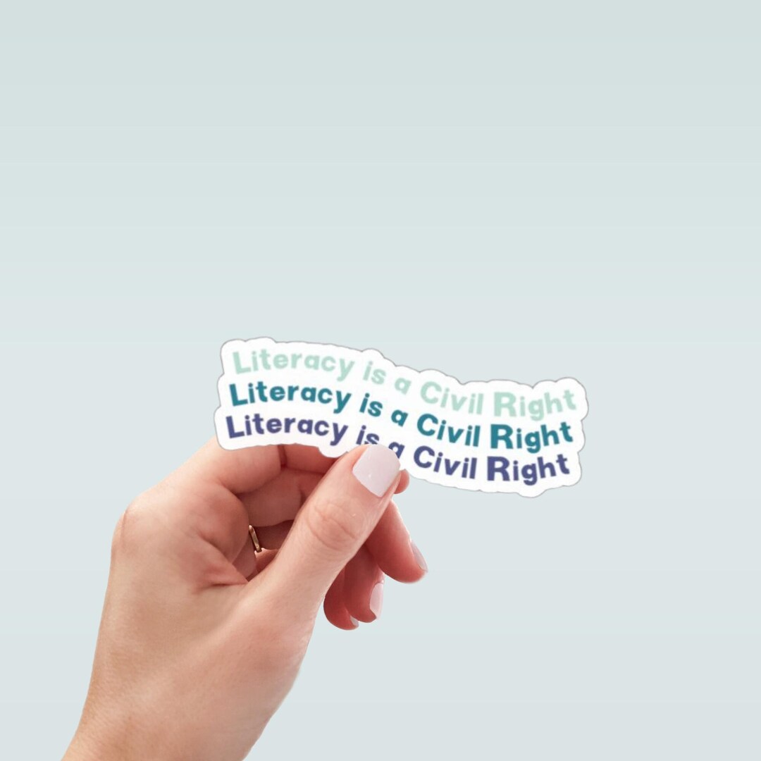 Teacher Stickers, Literacy is a Civil Right, Literacy Coach, Reading ...