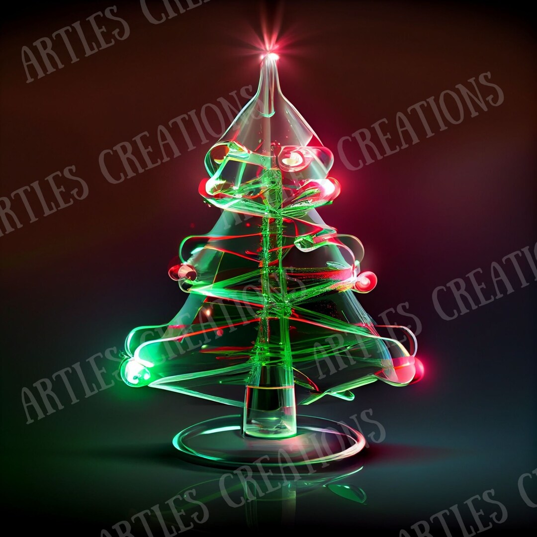Christmas Tree/christmas Tree Wall Art/christmas Tree Digital Art ...