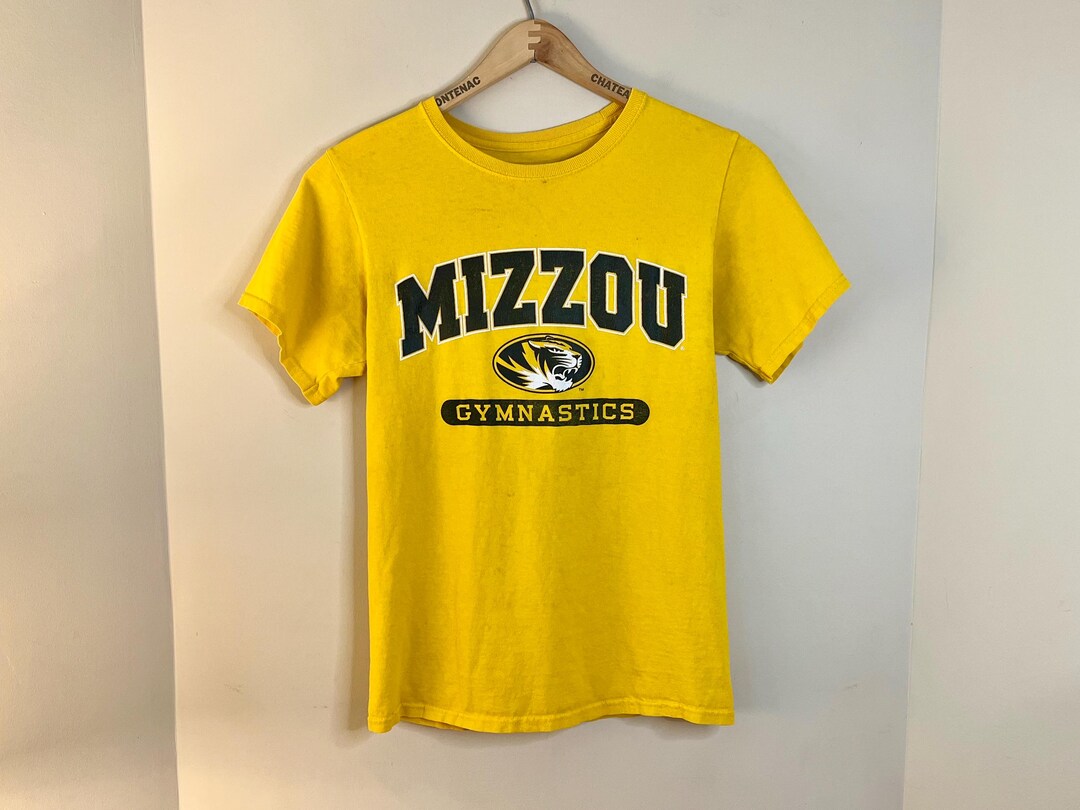 Vintage Yellow University of Missouri Mizzou Tigers Gymnastics Russell ...