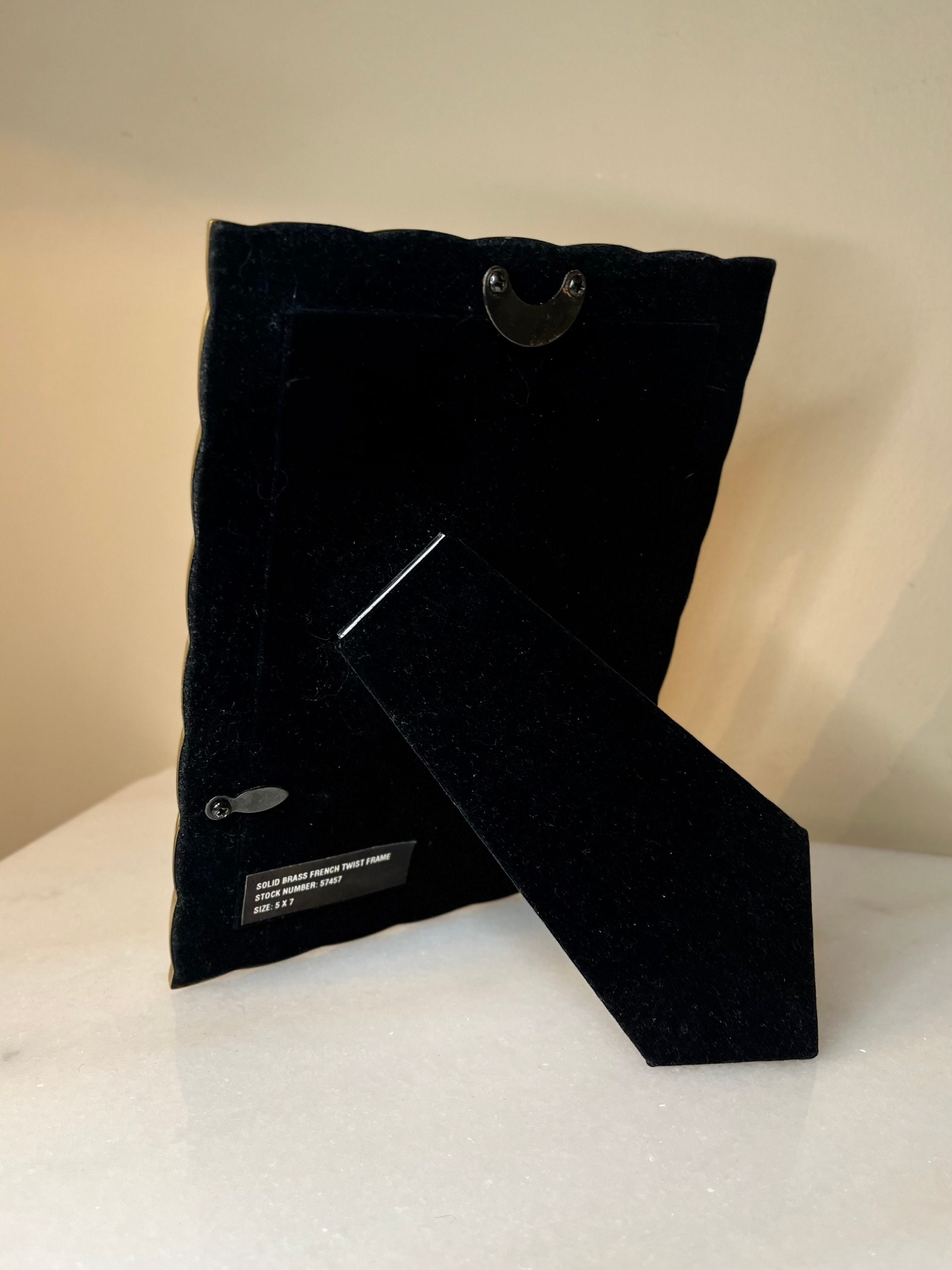 80s Retro Solid Brass French Twist Frame 5x7 Photo - Etsy