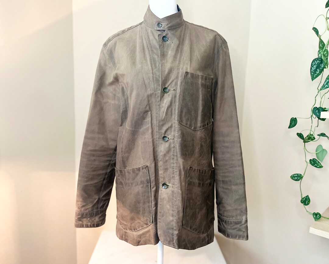 Waxed Cotton Menswear Hunting Jacket by Rag & Bone Made in USA Size M ...