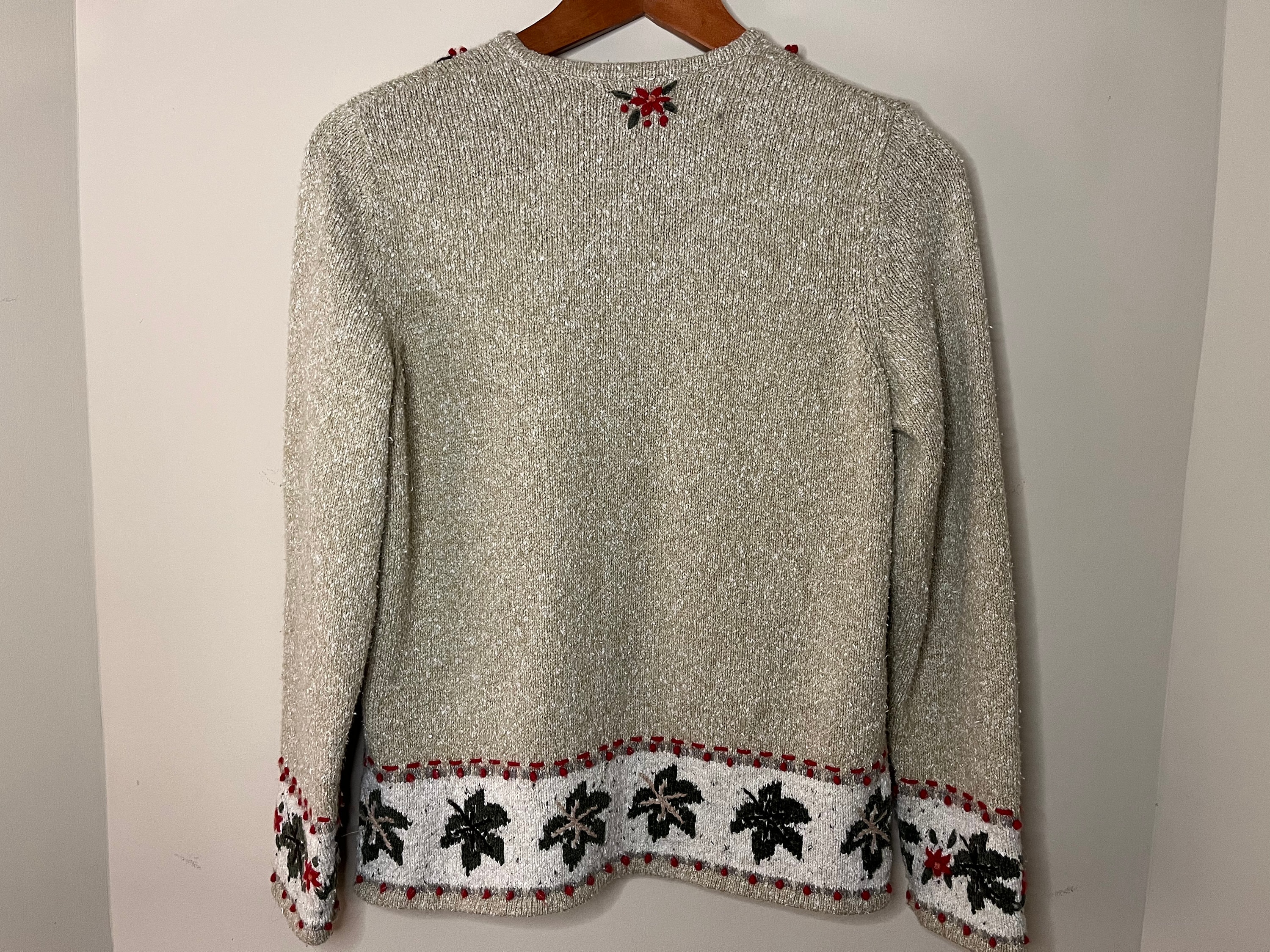 Vintage Autumn Leaves Cardigan by Northern Reflections | Size S - Etsy