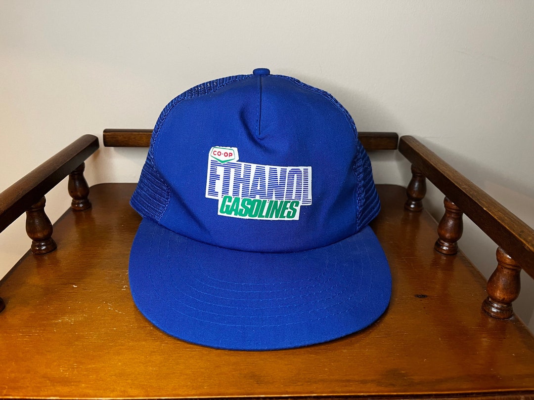 Blue Mesh Trucker Hat Co-op Ethanol Gasolines Logo Fits Many - Etsy