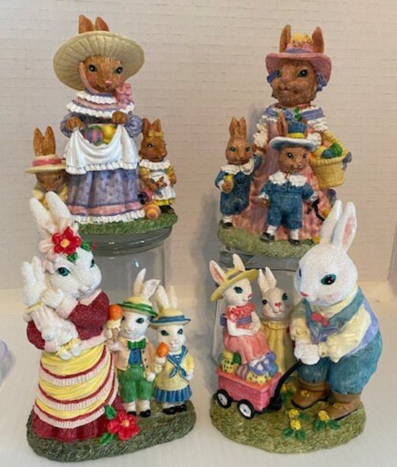 Vintage the Victorian Collection ready for Spring Bunnies Decorative ...