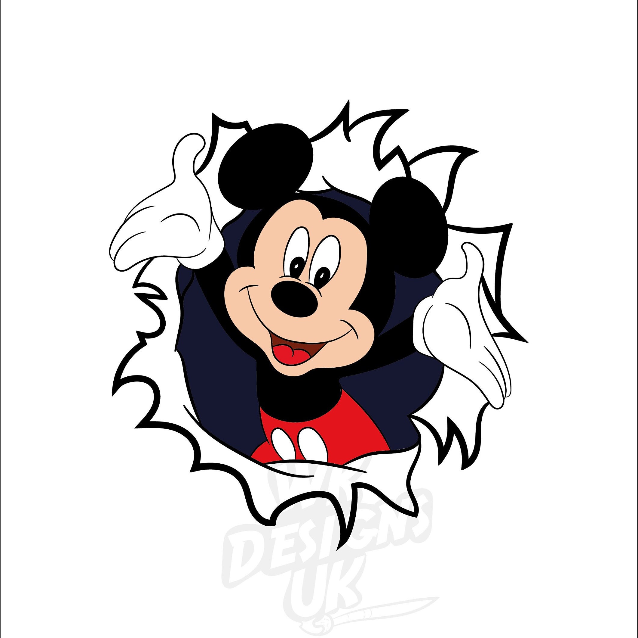 Mickey Mouse Burst Through Magnet Disney Cruise Line - Etsy