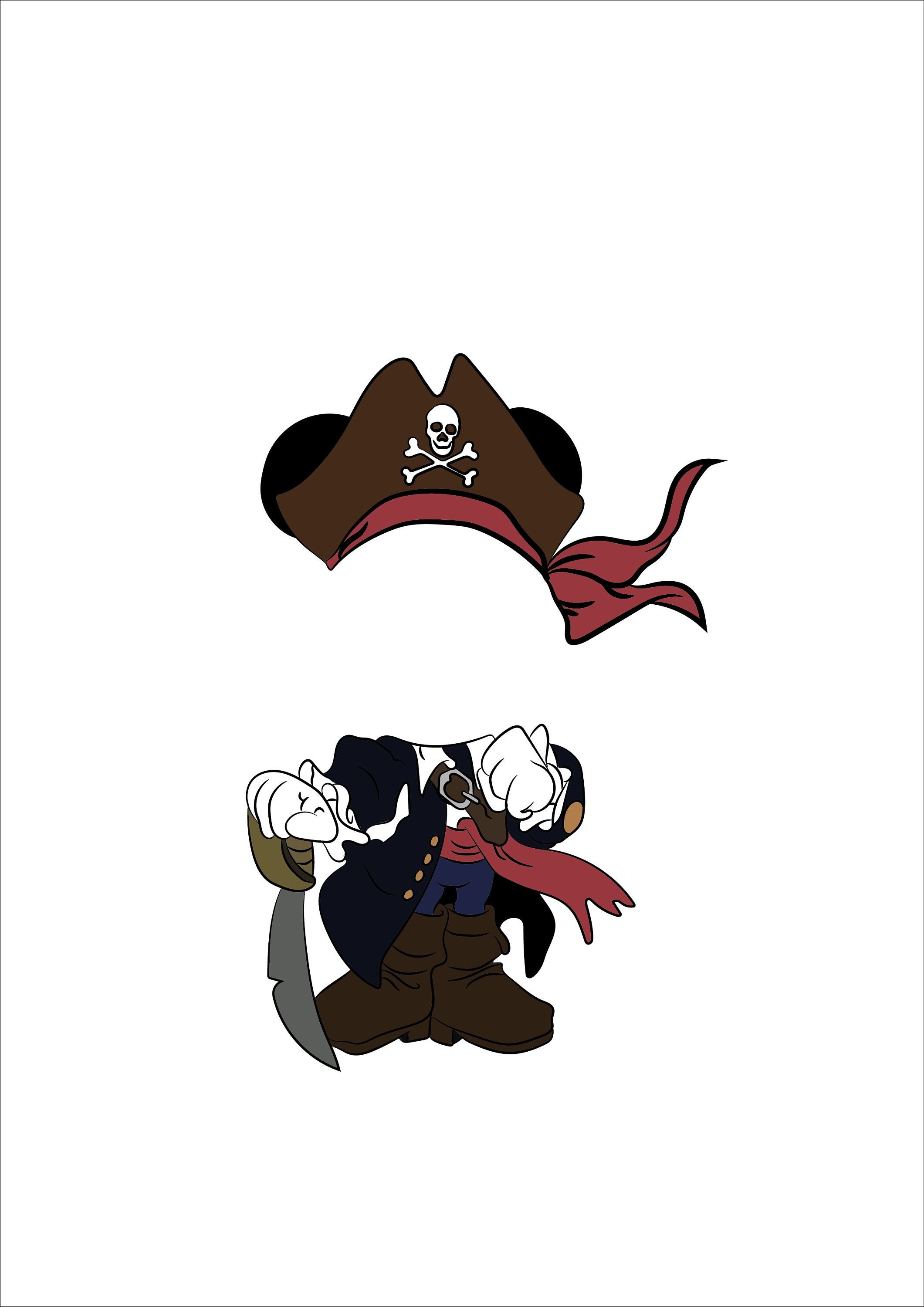 Mickey Captain Jack Stateroom Door Decoration, Disney Cruise Door ...